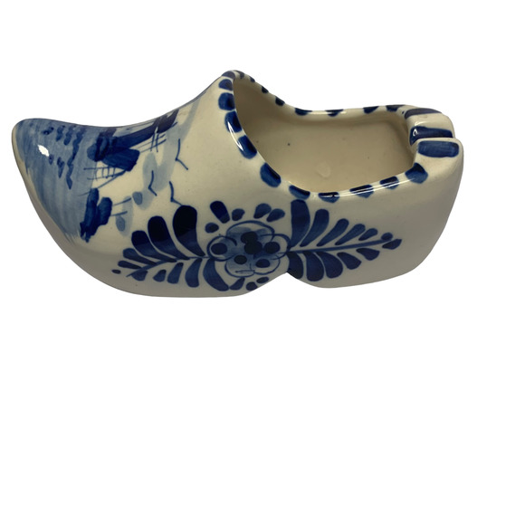 None | Accents | Vintage Ashtray Blue Delft Hand Painted Ceramic ...